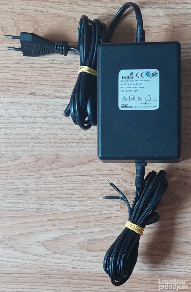 Hettich adapter trafo 24V 1.5A 36W - KupujemProdajem