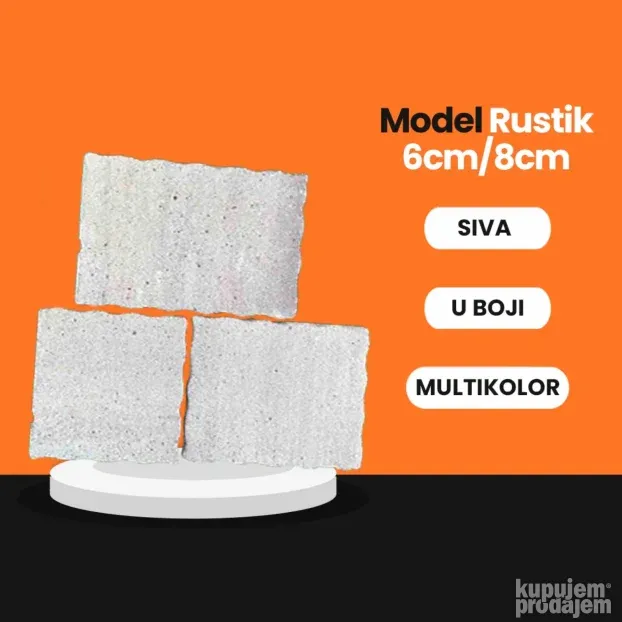 Behaton ploče Rustik 6cm/8cm - KupujemProdajem