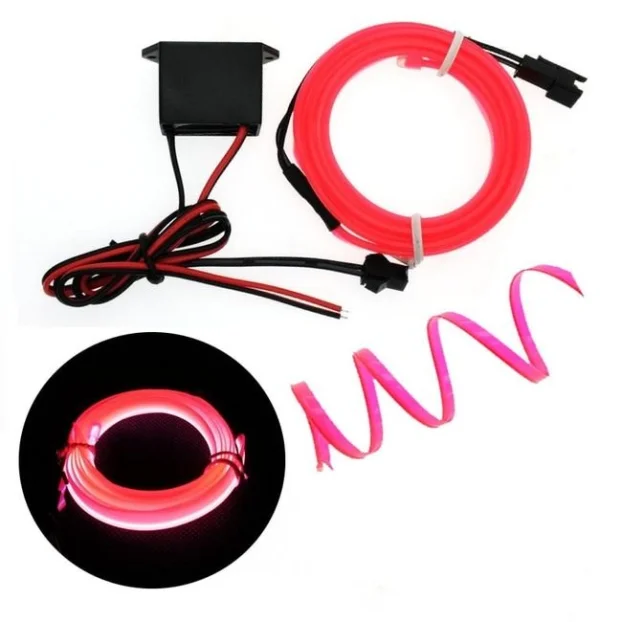 Dekorativna LED traka za auto-Roze 1 m - KupujemProdajem