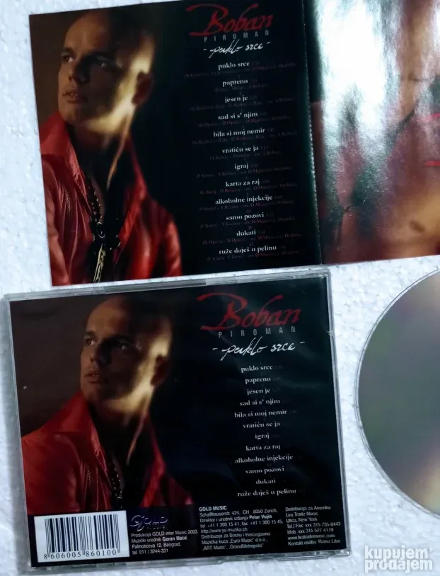 Boban Piroman-Puklo srce-Cd - KupujemProdajem