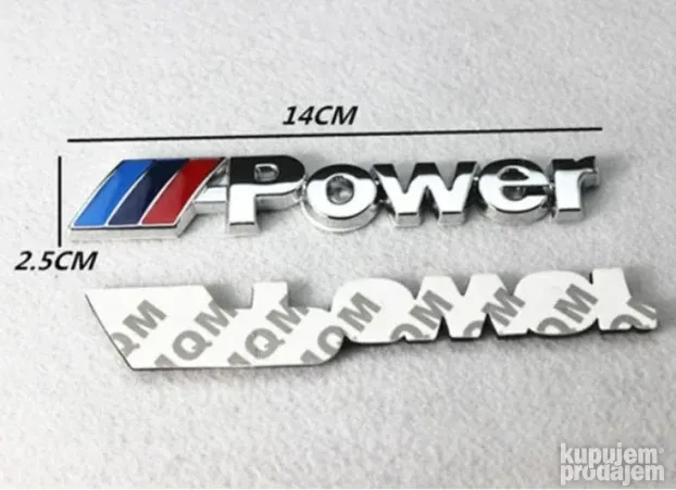 BMW Power znacka za gepek vrata - KupujemProdajem