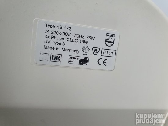 Solarijum kucni Philips HB172 - KupujemProdajem
