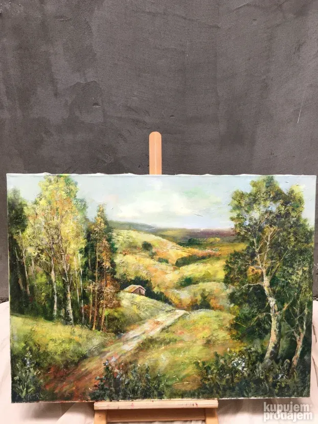 Dolina, Nebojsa Petrovic, Ulje na platnu - KupujemProdajem