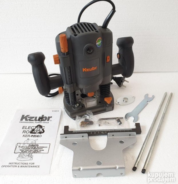 Frezer za drvo KZUBR 1200W - 6/8 mm - 2 GODINE GARANCIJE - KupujemProdajem