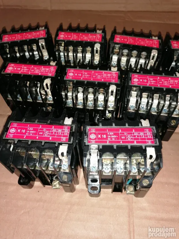 Kontaktor, sklopka K10, 10A, Iskra Kranj, novo - KupujemProdajem