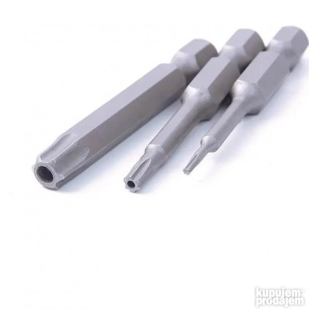 TORX bitovi T5 - T40 šestougaoni SET 12 KOMADA 50mm - KupujemProdajem