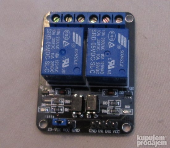 Arduino Relej Modul sa 2 releja 5V - KupujemProdajem