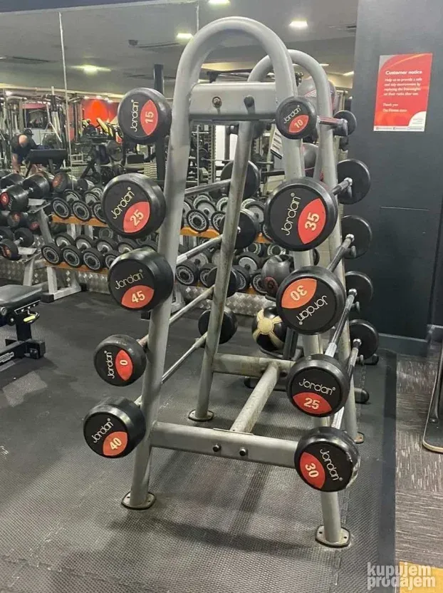 Jordan Barbell Set 10-45kg - Dvoručni Tegovi - KupujemProdajem
