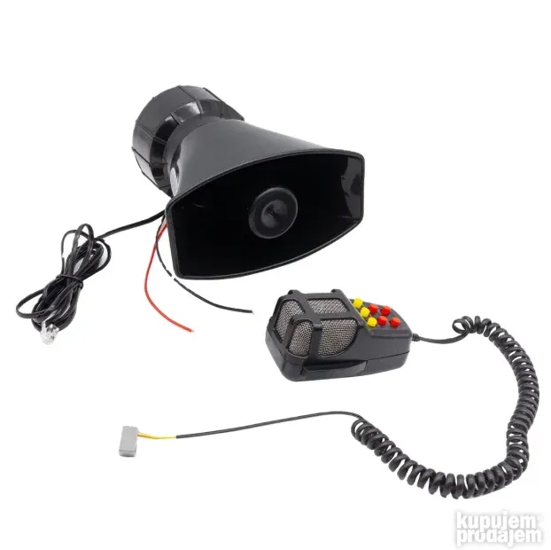 Auto Sirena sa Mikrofonom 12v - Sirena za Auto 100w - KupujemProdajem