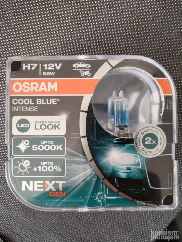 Sijalice Osram H7 cool blue up to 5000k, upto 100% next gen ...