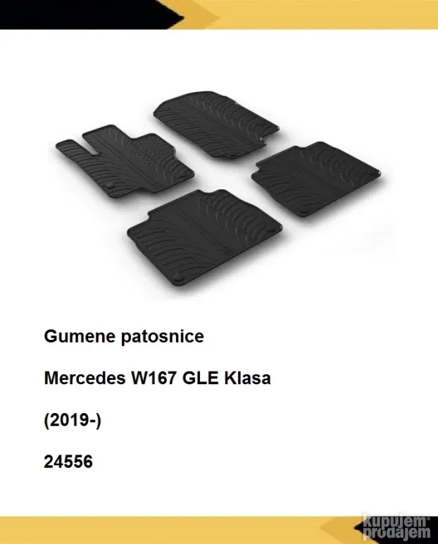 Gumene patosnice Mercedes W167 GLE Klasa (2019-) 24556 - KupujemProdajem