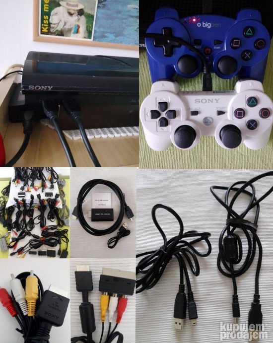 Sony PlayStation 3 i 4 Kabal za napajanje i ostali kablovi ...