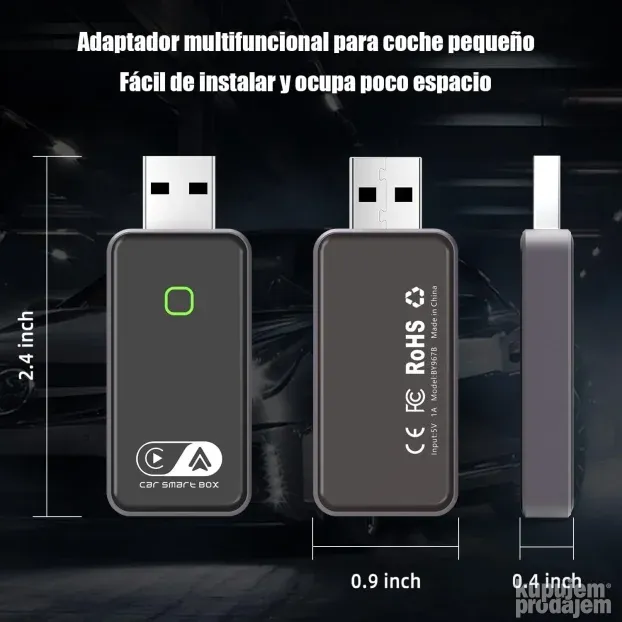 Carplay 2024 Wireless iOS Adapter and Android - KupujemProdajem