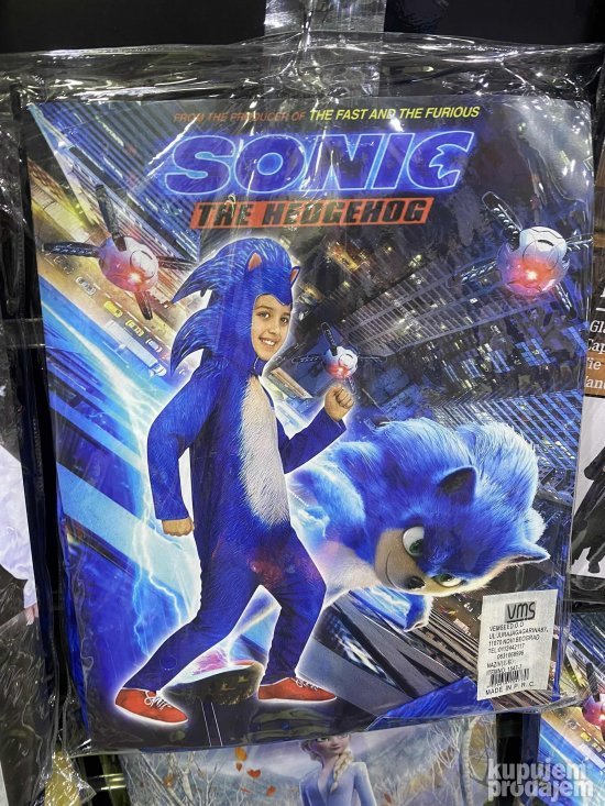 Sonic kostim za decu - KupujemProdajem