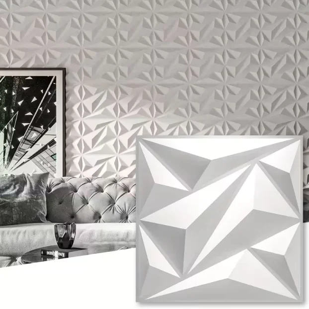 Dekorativni 3D Paneli za zid - 30x30cm PVC Diamond Tekstura ...