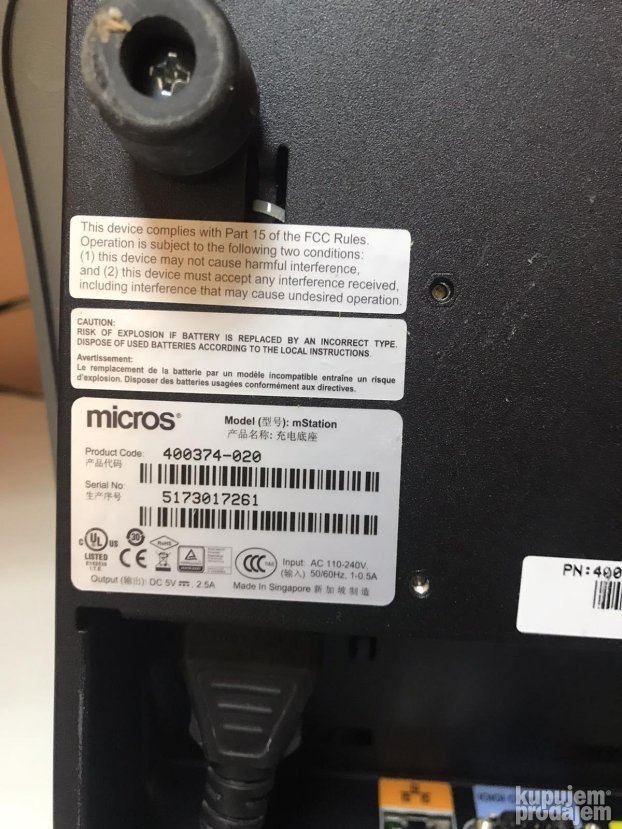 Micros Tablet i mStation Terminal POS Tablet sa postoljem ...