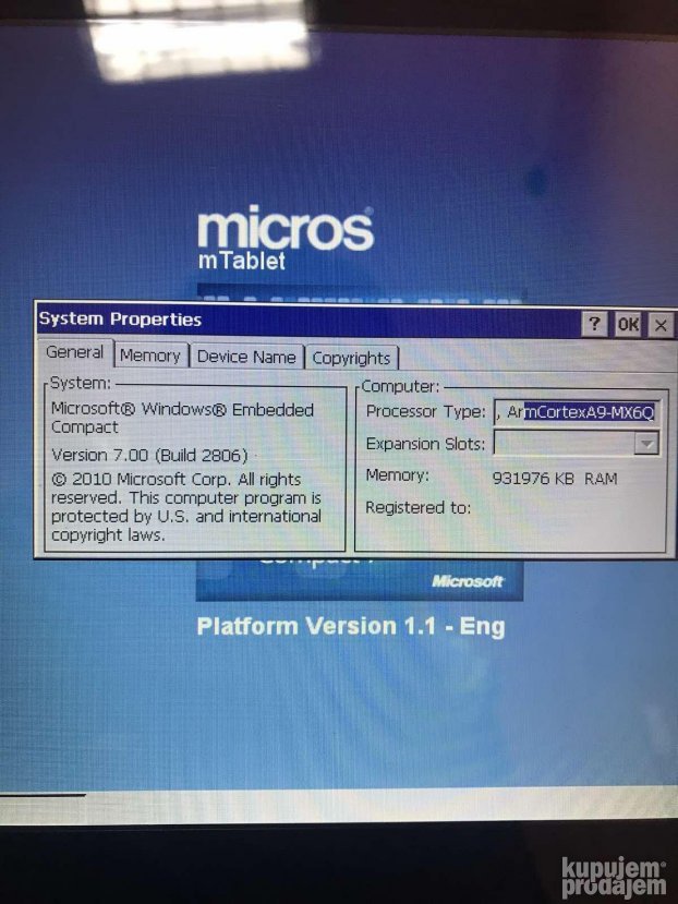 Micros Tablet i mStation Terminal POS Tablet sa postoljem ...