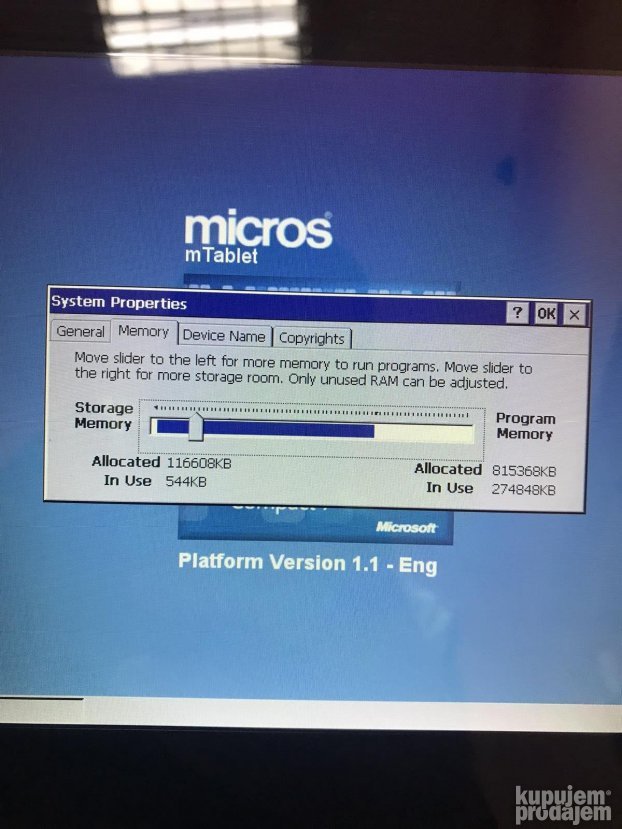 Micros Tablet i mStation Terminal POS Tablet sa postoljem ...