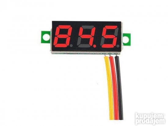 Digitalni voltmetar 0-100V 0,28" (crveni) - KupujemProdajem
