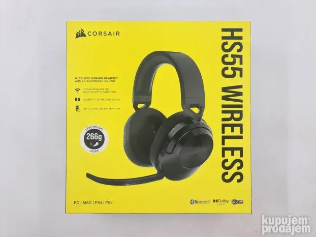 Corsair HS55 Wireless Gaming slusalice /PC/MAC/PS4/PS5/ NOVO ...