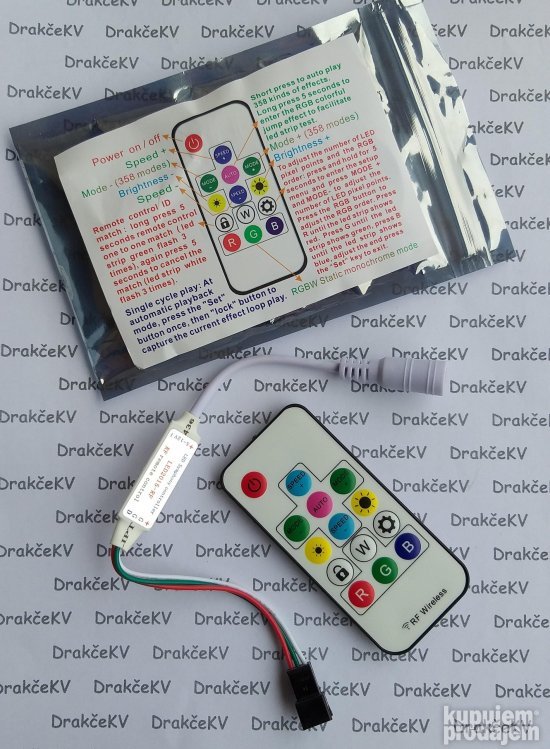 WS2812B LED traka Magic RGB traka 5m 5V 60 d/m Adresabilna ...