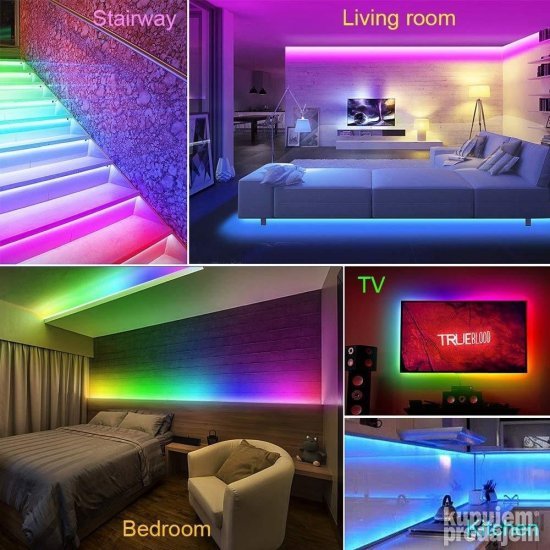 WS2812B LED traka Magic RGB traka 5m 5V 60 d/m Adresabilna ...