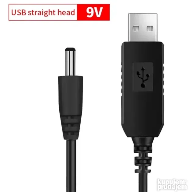 USB DC 5V to DC 9V Male Connector Plug Step-Up - KupujemProdajem