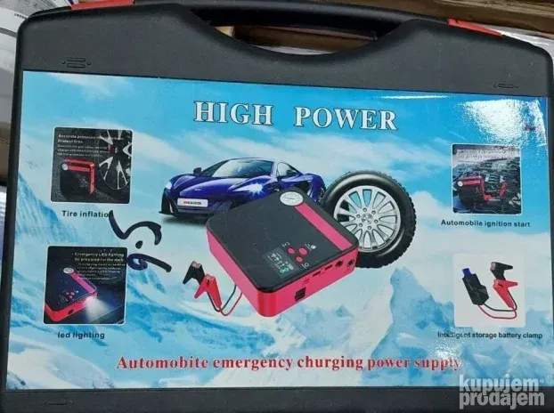HIGH POWER starter za auto i kompresor za pumpanje guma - KupujemProdajem