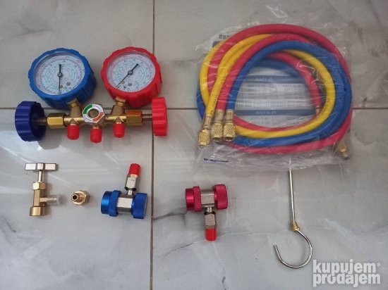 Set alata za klime manometri i creva za punjenje klima - KupujemProdajem