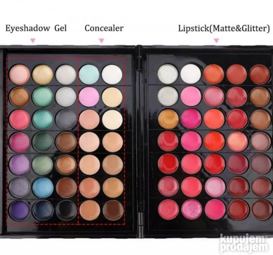 Šminka Paleta sminke 177 delova Kofer sminka - KupujemProdajem