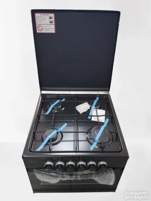 Plinski sporet plinskom rernom rerna 4 ring gas NOVO BELI - KupujemProdajem
