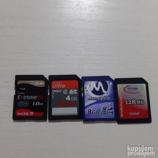 SD kartice (8gb 4gb 1gb i 128mb mmc) - KupujemProdajem