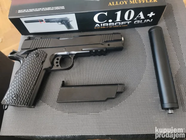 Pištolj airsoft replika Colt M45 metal C10A i C10A+ - KupujemProdajem