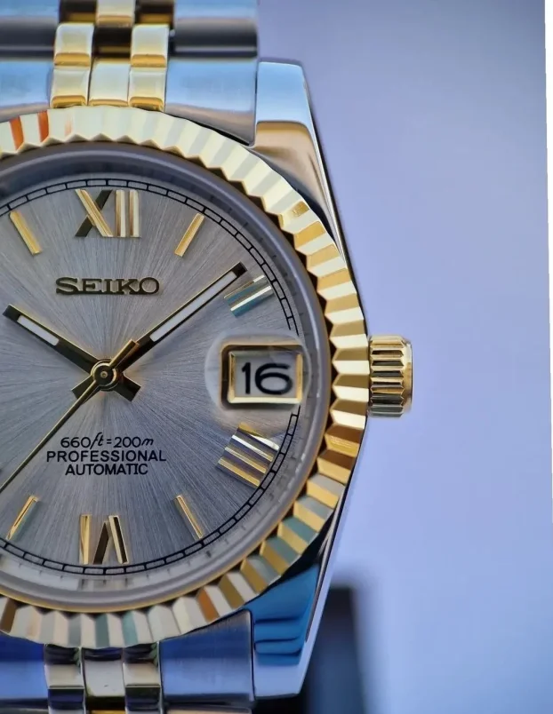 Seiko Datejust TwoTone Roman Mod - SEIKO MOD GOLD - KupujemProdajem