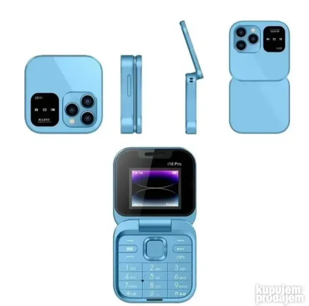 Mobilni telefon na preklop dual sim i16 Pro Mini - KupujemProdajem