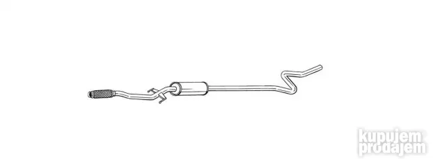 Srednji izduvni lonac auspuh Citroen C3 Aircross II 1.2 - KupujemProdajem