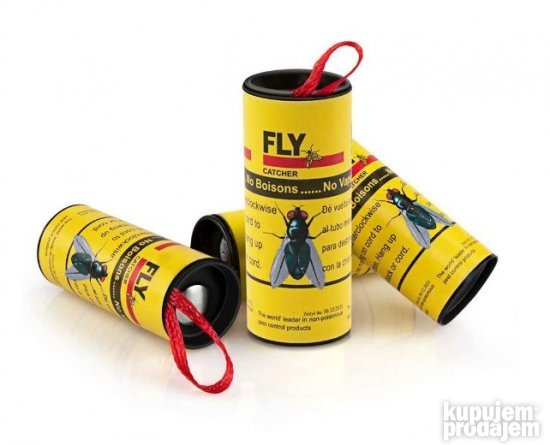 MUHOLOVKA Lepljiva Traka Za Hvatanje Muva I Komaraca MUVAĆ ...