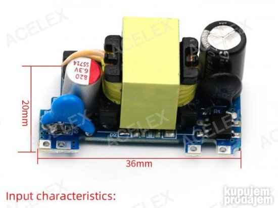 Arduino Napajanje - AC / DC 5V 2A - KupujemProdajem