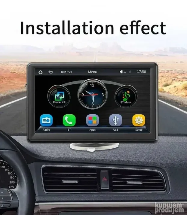 Multimedija 7" Navigacija CARPLAY ANDROID AUTO + KAMERA - KupujemProdajem