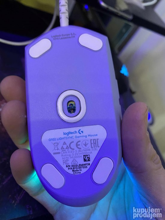 Logitech g102 Lightsync plavi / purple RGB mis - KupujemProdajem