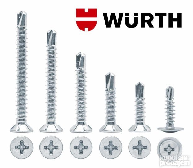 Wurth vijci za lim, beton i PVC - KupujemProdajem