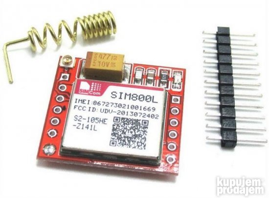 SIM800L GPRS GSM modul sa antenom - KupujemProdajem