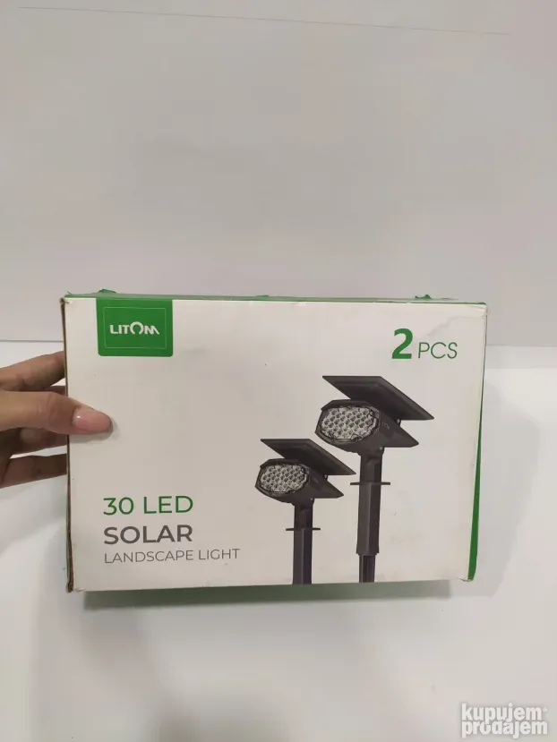 30 LED spoljna solarna svetla za prilaz tremu Litom IP67 - KupujemProdajem
