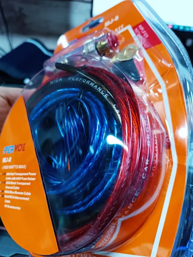 Kablovi za pojacalo i vufer do 1500W ceo komplet Pervoi MJ-8 ...