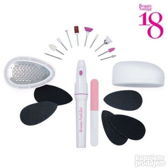 NOVO! SET Za Manikir I Pedikir 18 DELOVA - KupujemProdajem