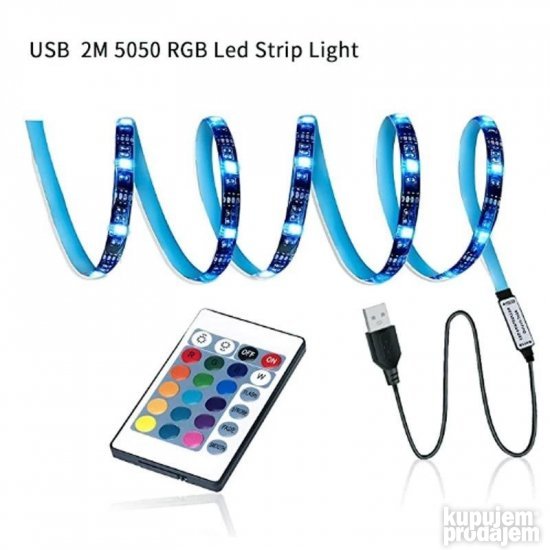 USB LED TRAKA 2m RGB traka Traka traka traka TRAKA TRAKA - KupujemProdajem