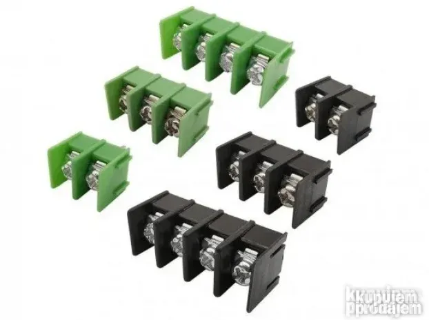 Terminal blok klema 3 kontakta KF7.62mm ZELENA - KupujemProdajem