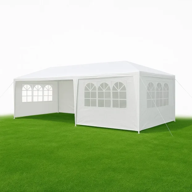 Paviljon Tenda 9x3m Bela sa 8 Stranica - Proslave i Dvorište ...