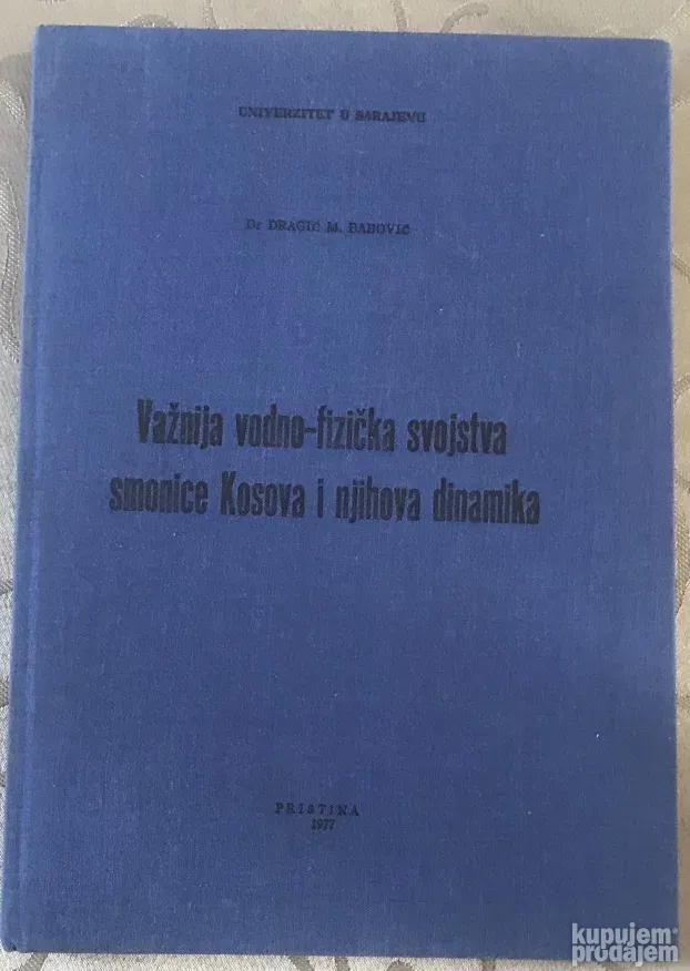 Važnija vodno-fizička svojstva smonice Kosova i njihova dina ...