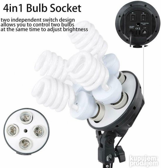 Foto Studio Rasveta Video Fluo Kontinualna Softbox 5400W - KupujemProdajem